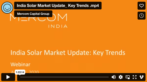 India Solar Market Update: Key Trends