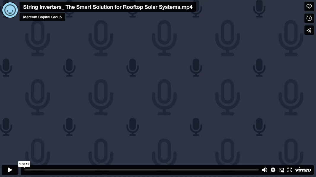 String Inverters: The Smart Solution for Rooftop Solar Systems