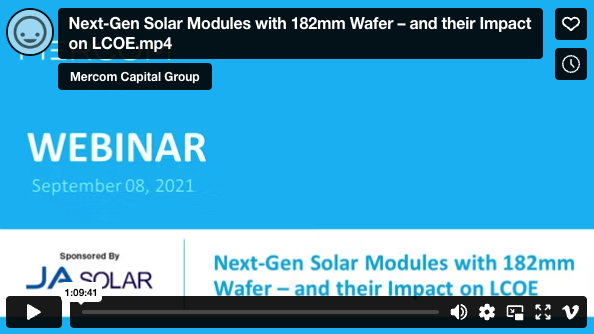 Next-Gen Solar Modules with 182mm Wafer – and their Impact on LCOE