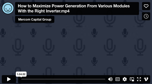 How to Maximize Power Generation From Various Modules With the Right ...